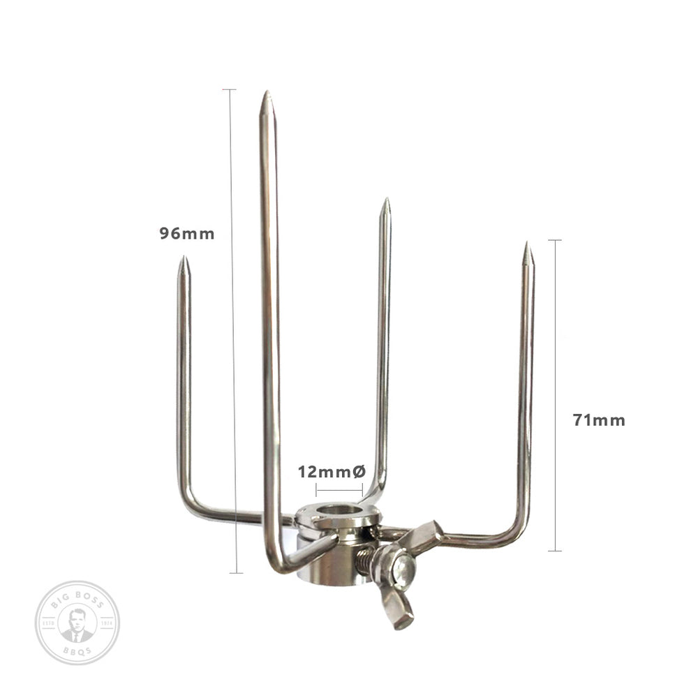 Heavy Duty 4 Prong for BBQ Spit Rotisserie – Big Boss BBQs